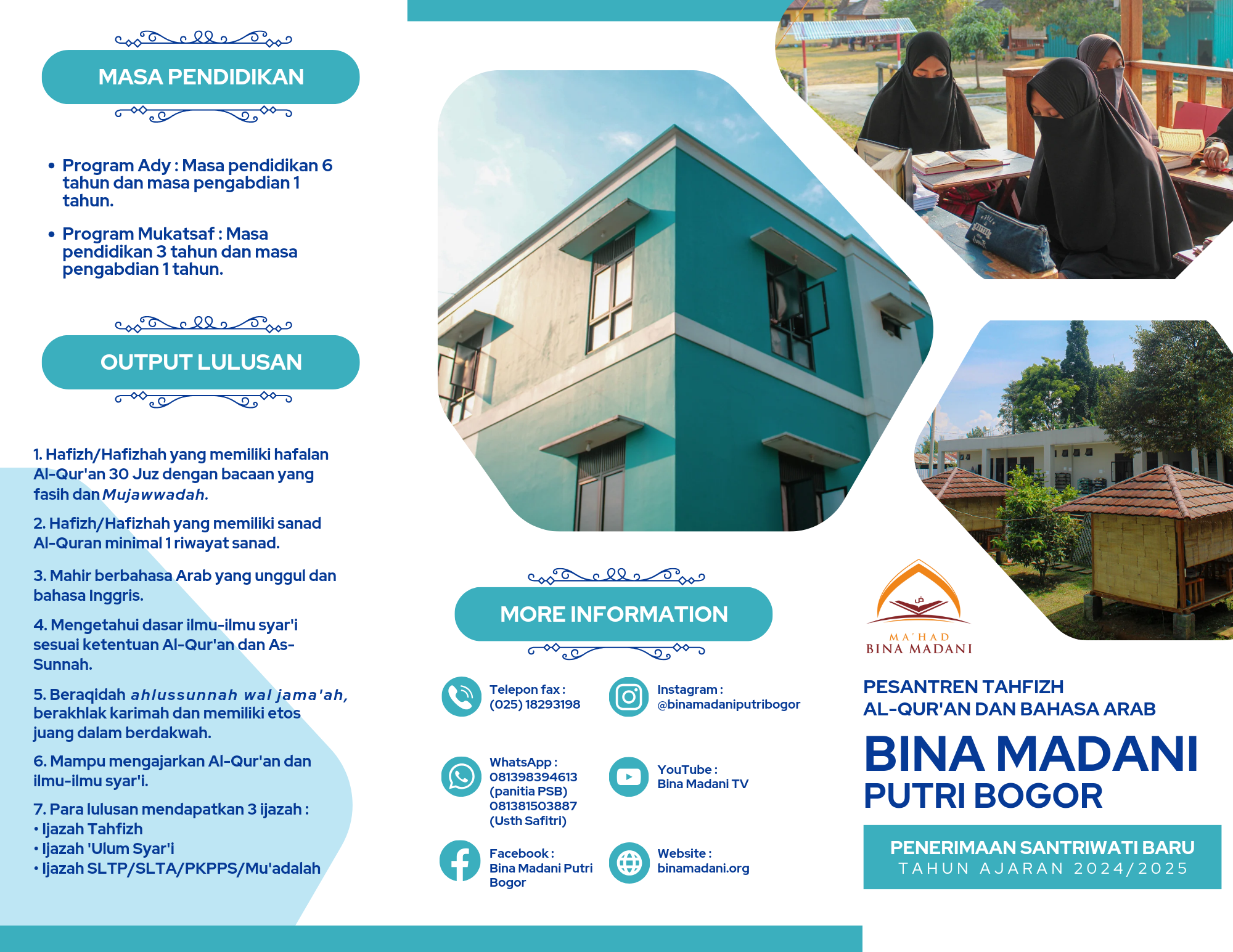 Bina Madani | Pesantren Tahfizh Al-Qur`an dan Bahasa Arab